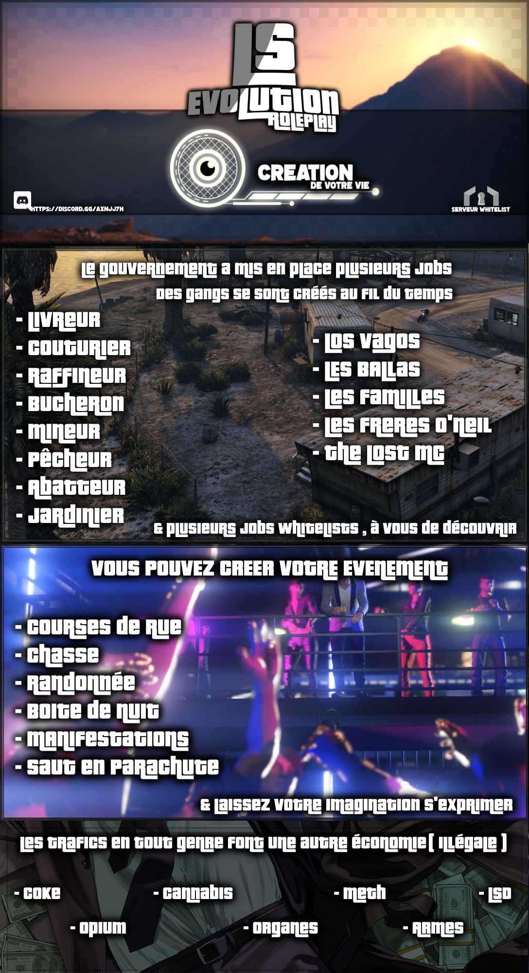 [FR/QC/BE] LS Evolution RP | FreeAcces | - Serveur GTA