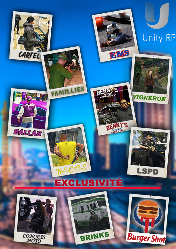 FR | Unity Role Play | SEMI-WL | 90 FPS | Serious RP | Staff Actif ...