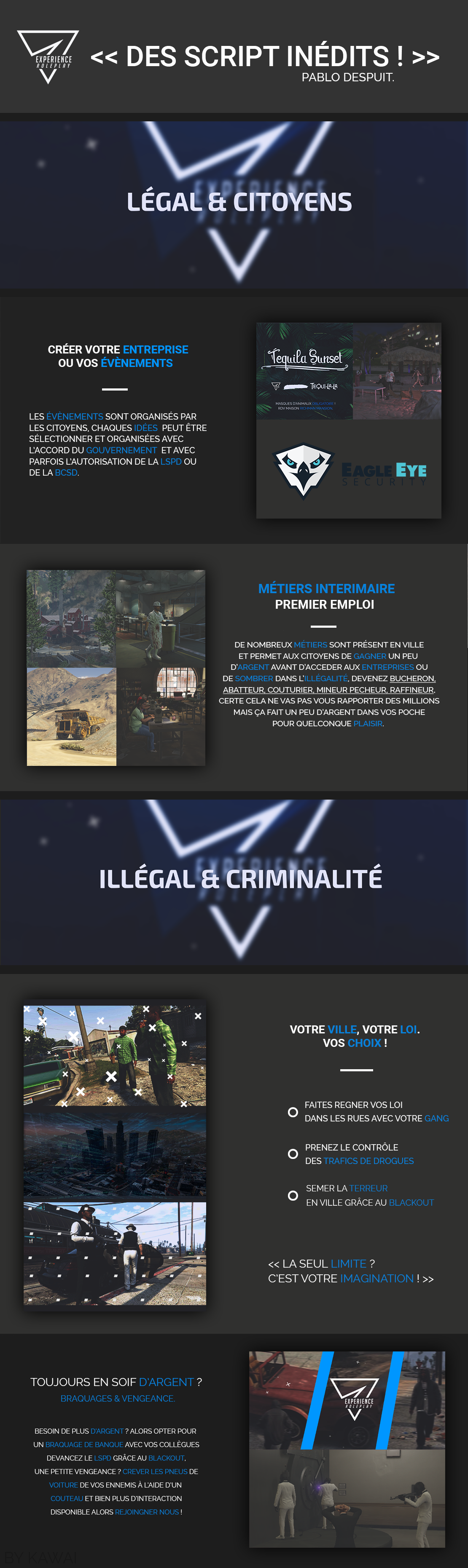 Experience Roleplay - Serveur GTA