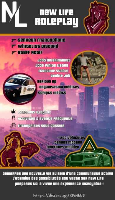 New Life Role Play - Serveur GTA
