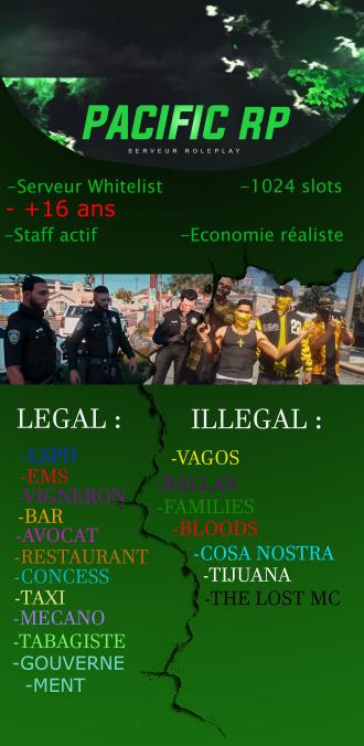 PacificRP - Serveur GTA