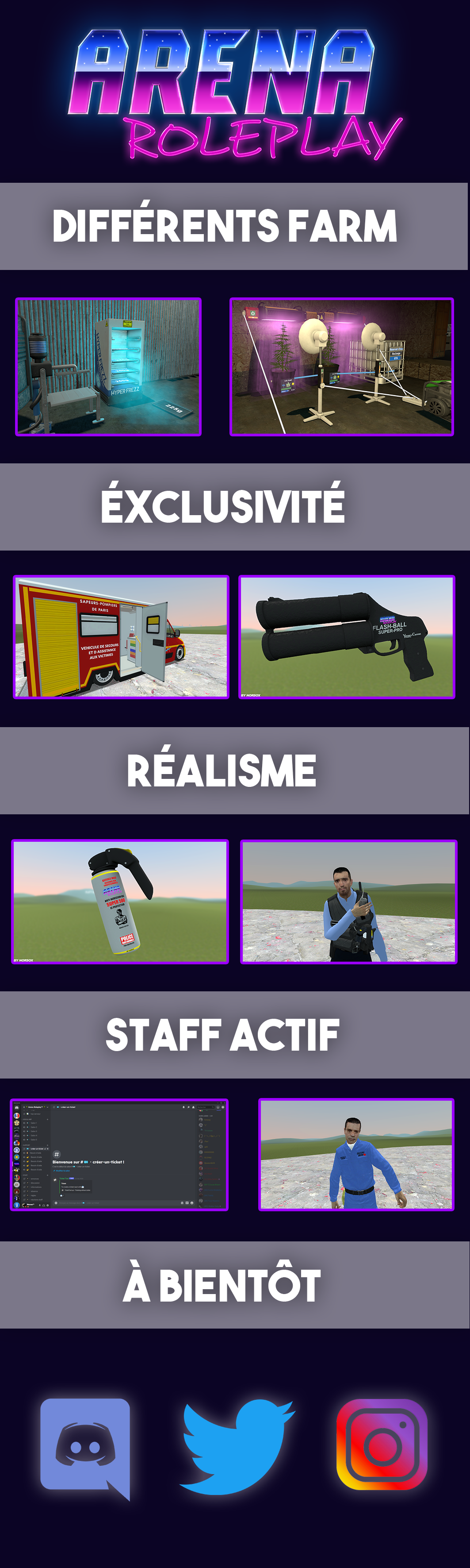 Arena Roleplay - Serveur Garry's mod